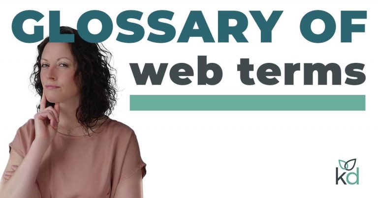 Glossary of website terms and SEO terms by Kaydee Web